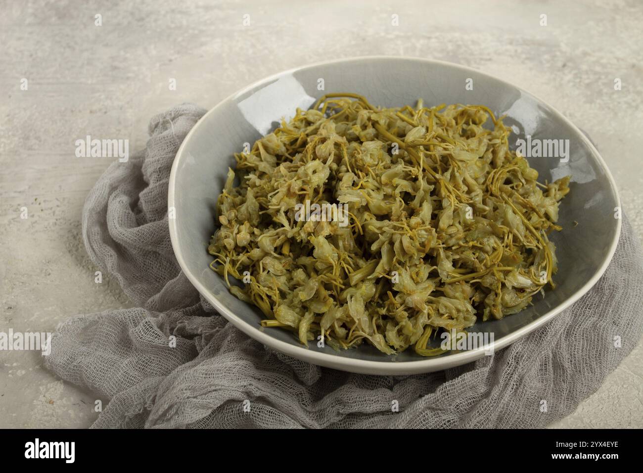 Jonjoli, Colchian klekachka, Georgian appetizer, pickled jonjoli, no ...