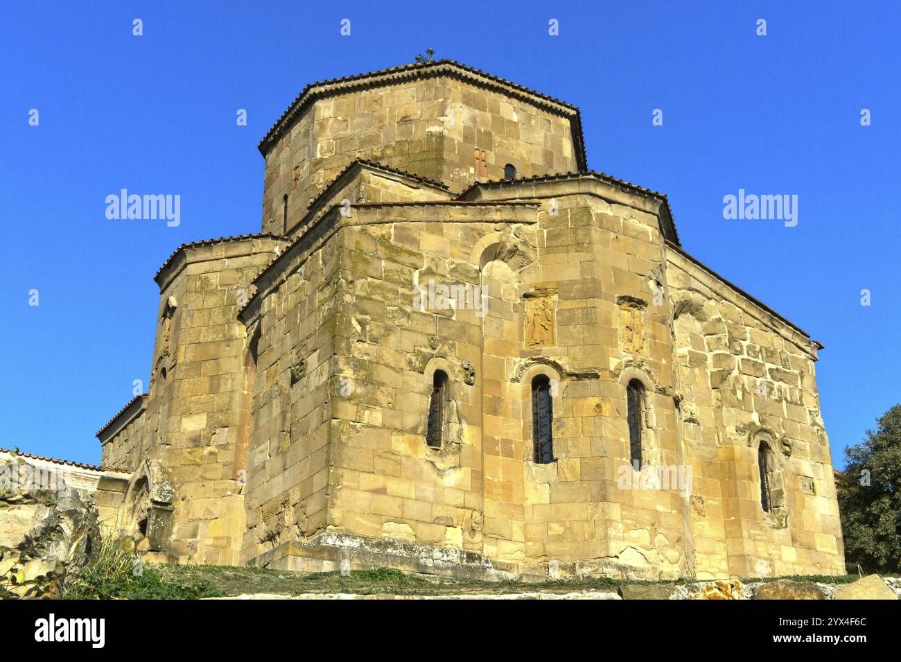 Complete structure of the Jvari Cross Church, Jvari Monastery, UNESCO ...