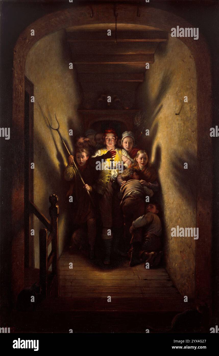 The Night Alarm: the Advance!, 1871 Stock Photo - Alamy