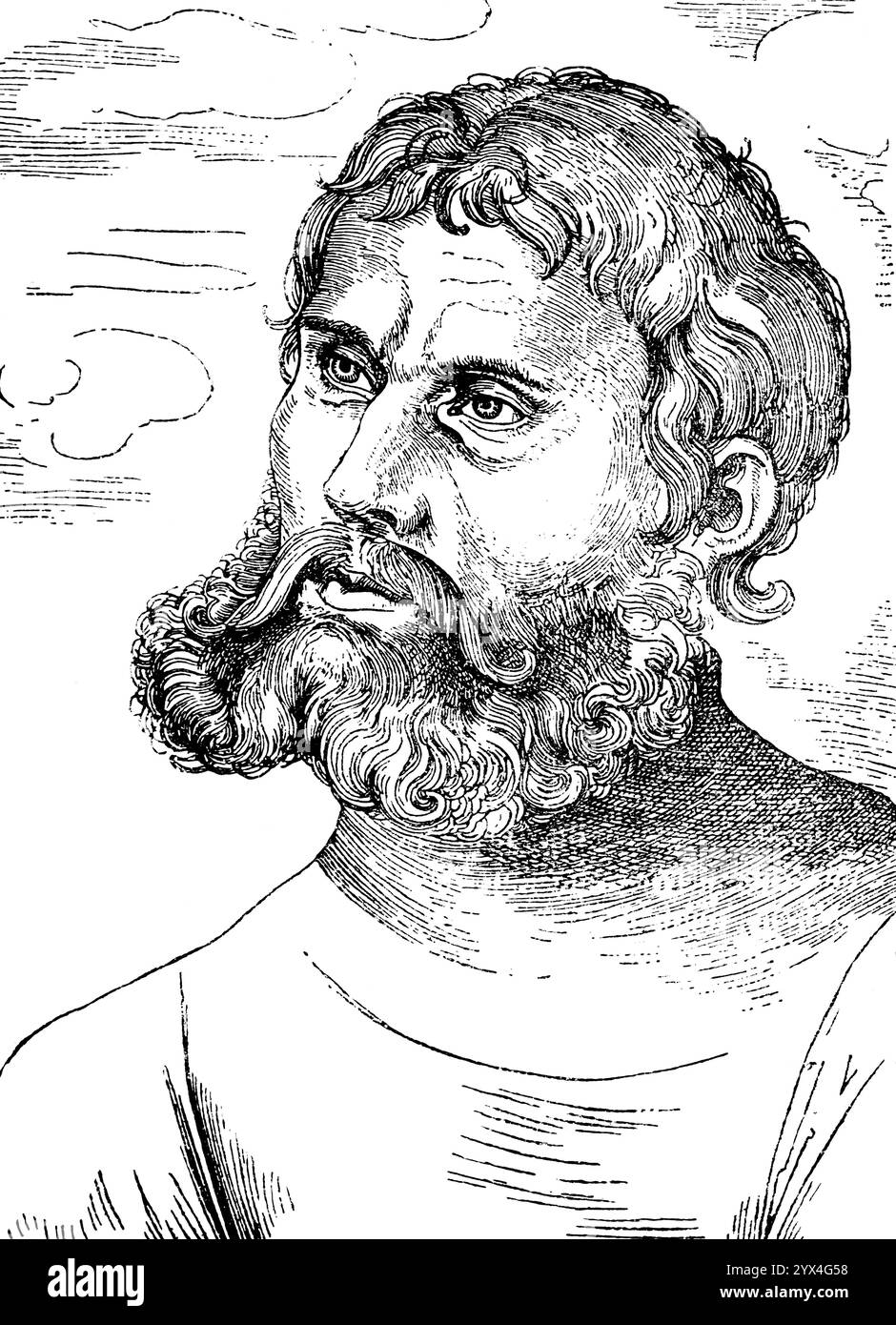 Martin Luther (1483-1546) 1521 as Junker Georg at Wartburg Castle ...