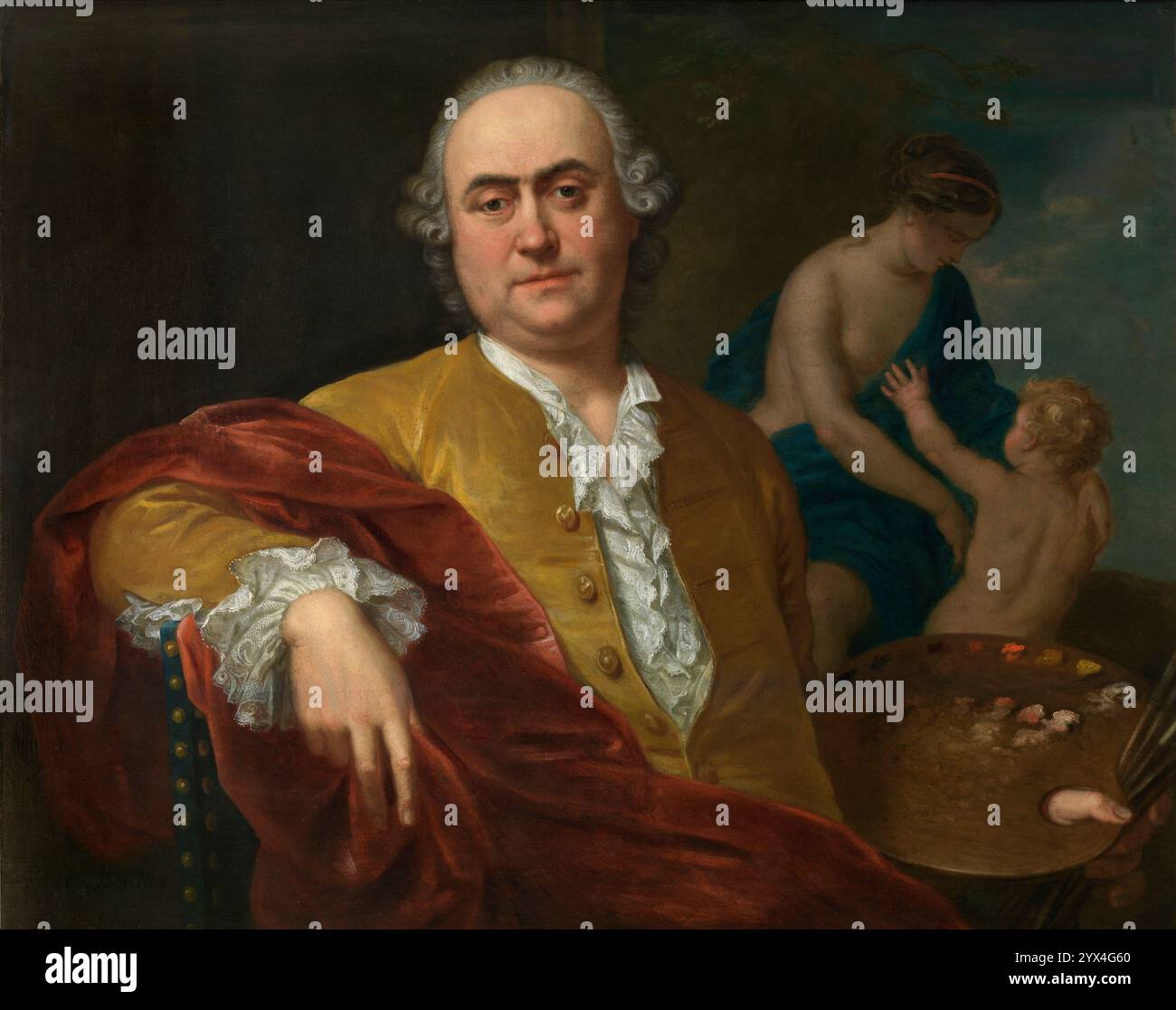 Self Portrait, mid-18th century Stock Photo - Alamy
