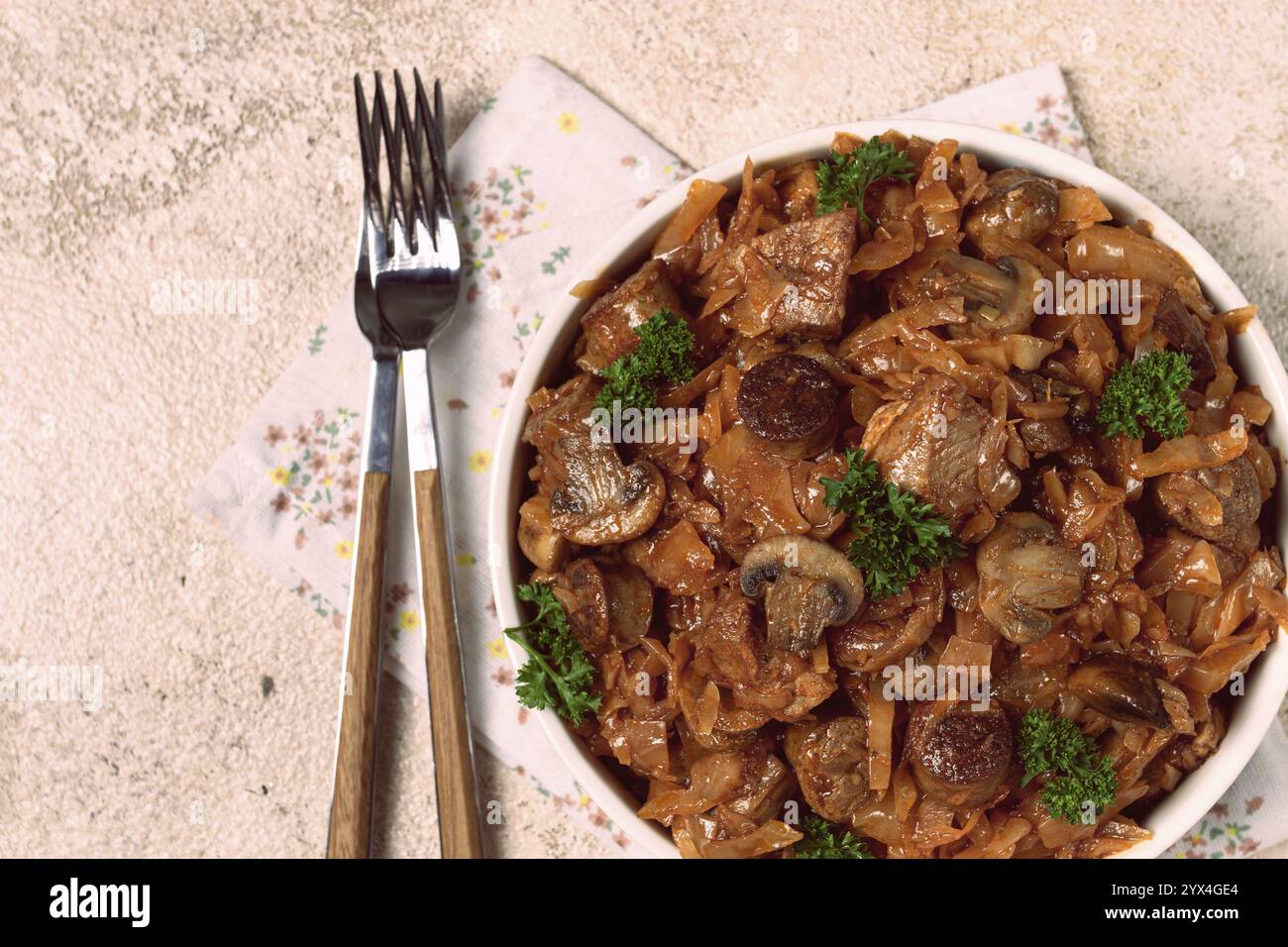 Bigos, bigus is a national Polish dish, made of cabbage and meat ...