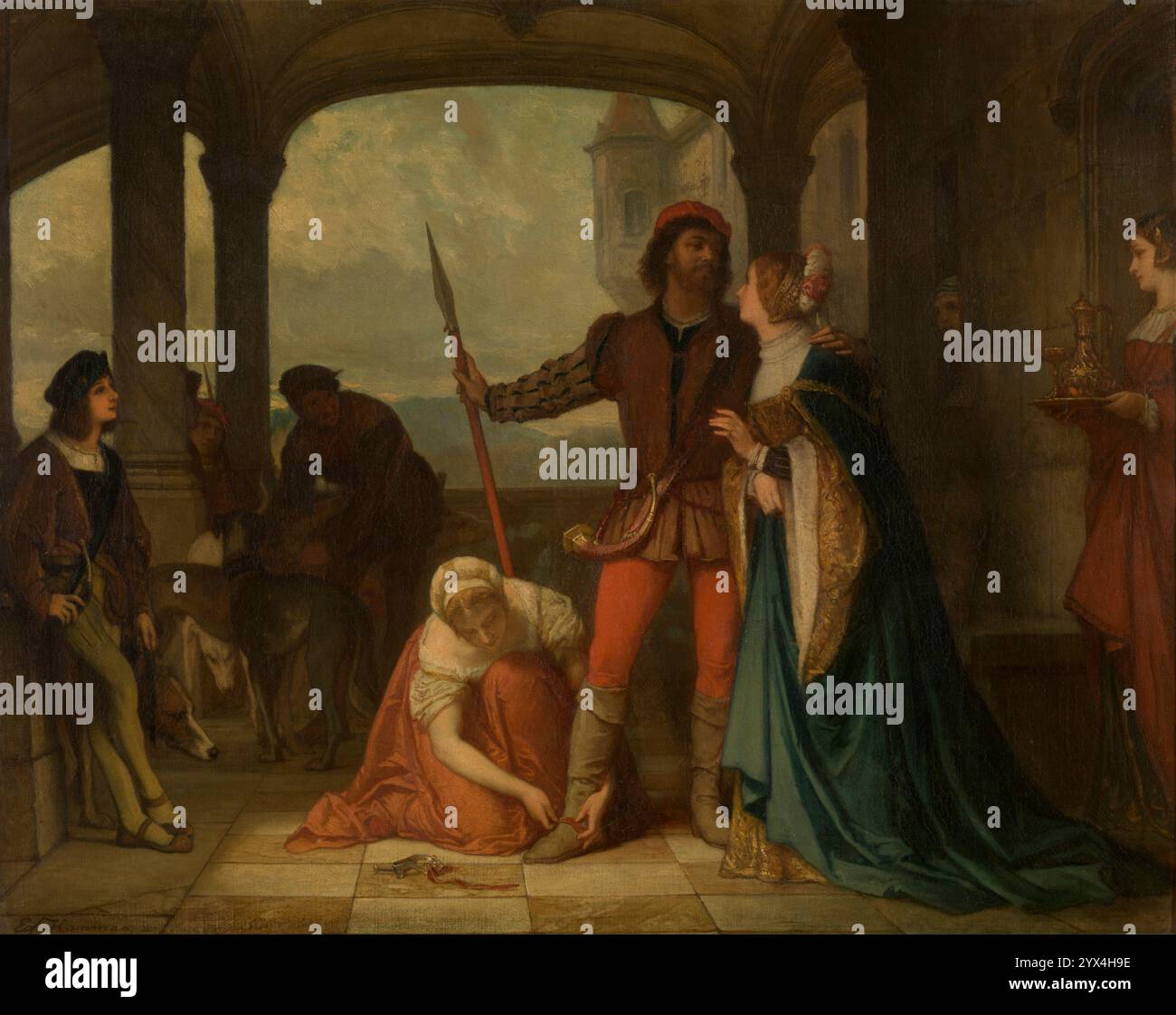 The Young François I of France Goes out Hunting, 1863 Stock Photo - Alamy