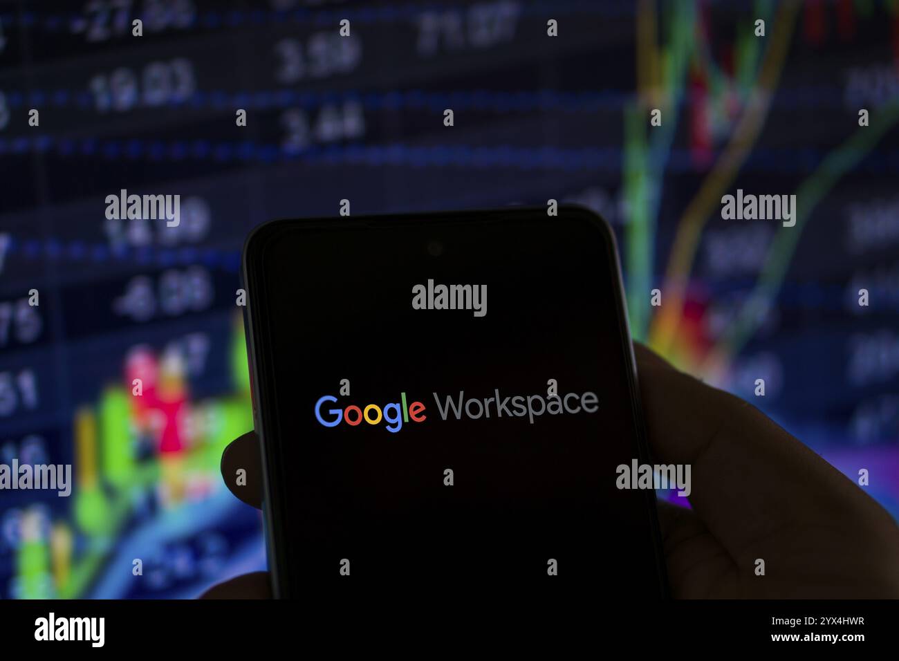 Google Workspace logo on the screen Stock Photo - Alamy