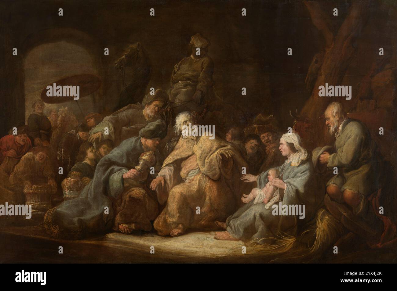 The Adoration of the Magi, mid-17th century Stock Photo - Alamy