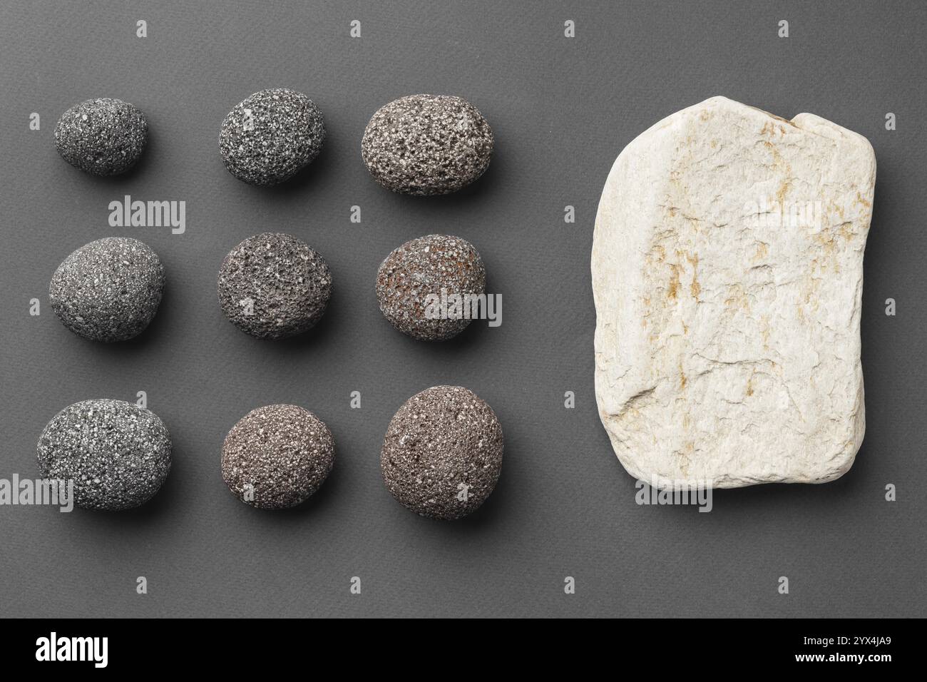 Top view stone collection 2 Stock Photo - Alamy
