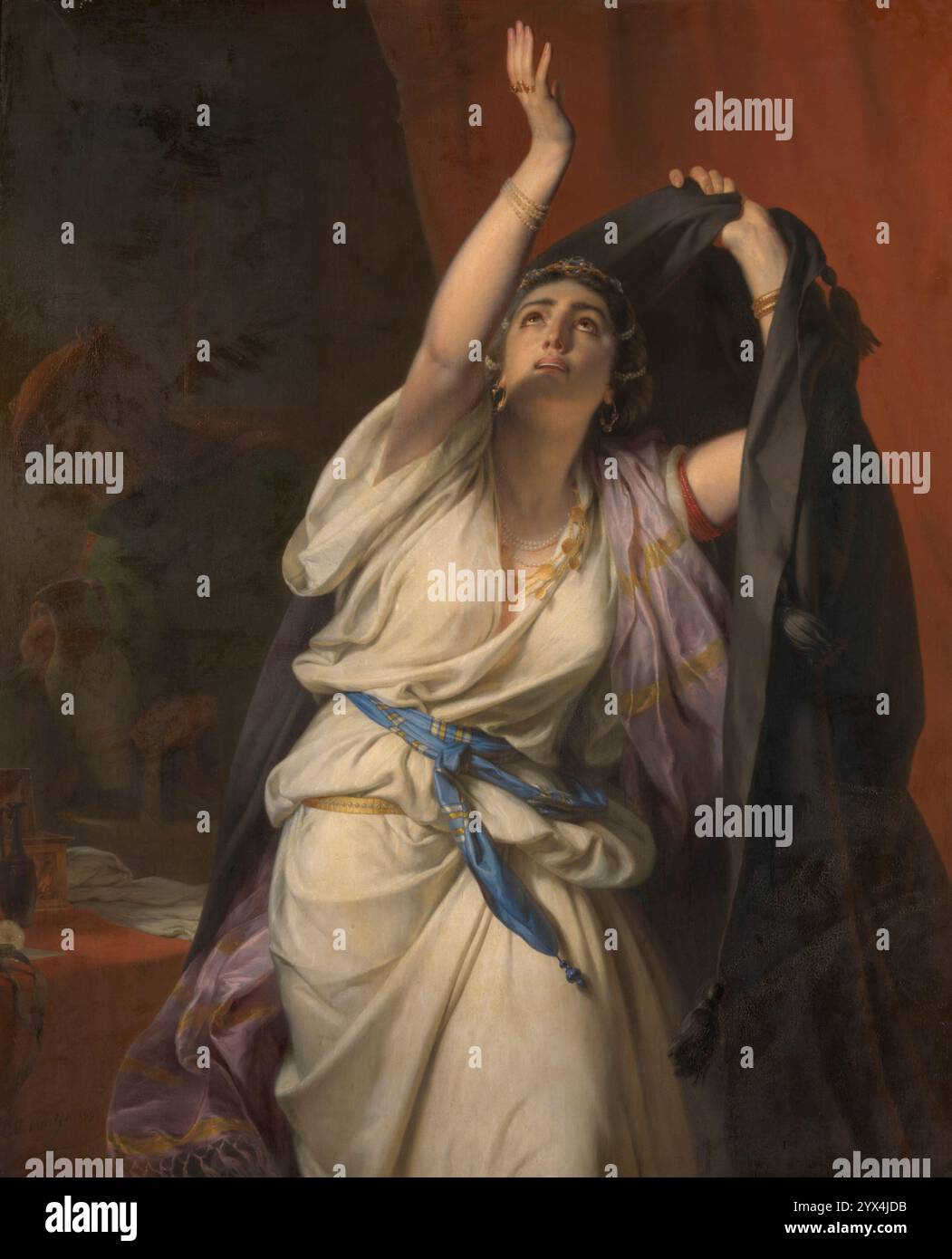 19th century woman in prayer painting hi-res stock photography and ...