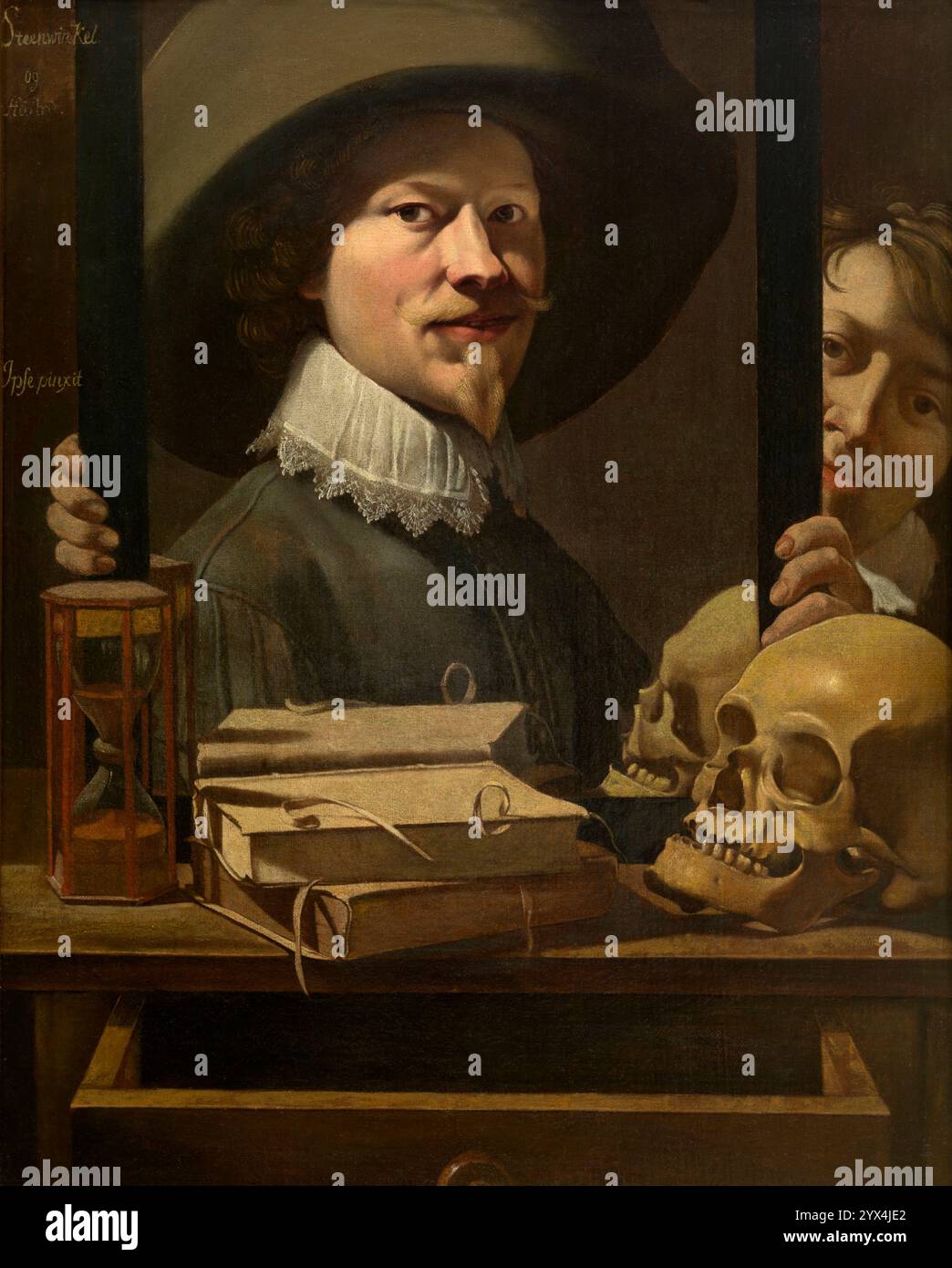 Vanitas Portrait of the Painter, 1678-1685. Probably a self-portraint ...