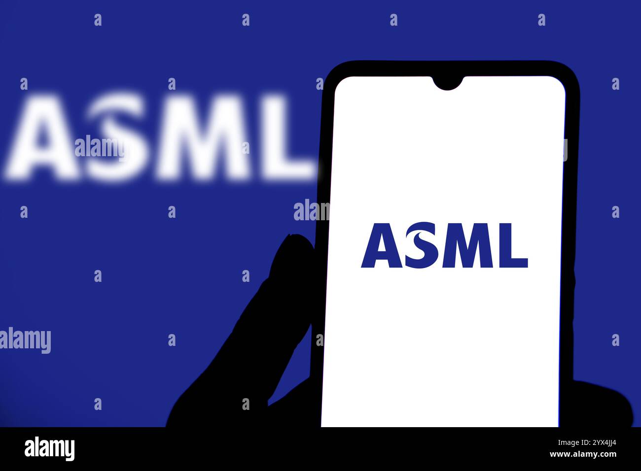 ASML Holding N.V. known as ASML logo on Smartphone Stock Photo - Alamy