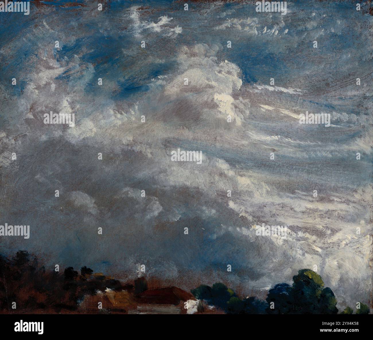 Cloud Study: Horizon of Trees, 27 September 1821 Stock Photo - Alamy