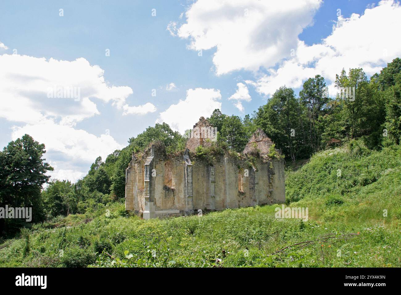 Remains of a medieval Franciscan monastery located on the slopes of ...