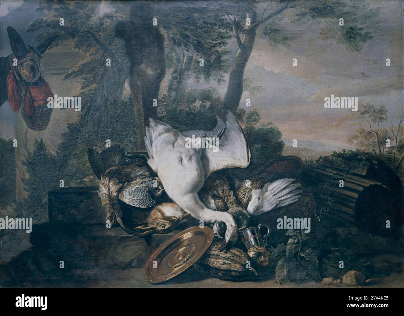 Still Life with Dead Swan, mid-17th century Stock Photo - Alamy