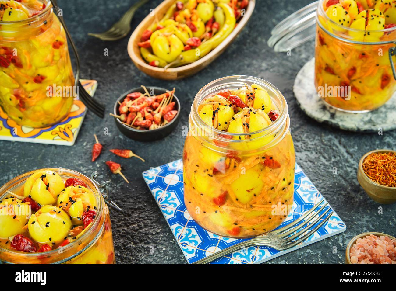 Arabic Cuisine; Middle Eastern delicious Lemon Pickle. It serves as the ...