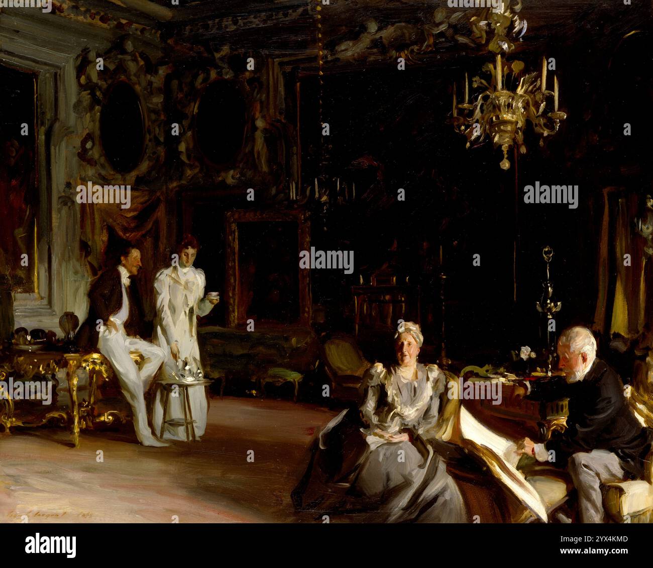 John singer sargent an interior in venice hi-res stock photography and ...