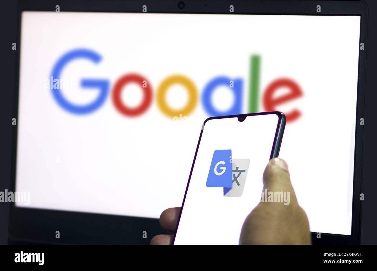 Translated on screen hi-res stock photography and images - Alamy