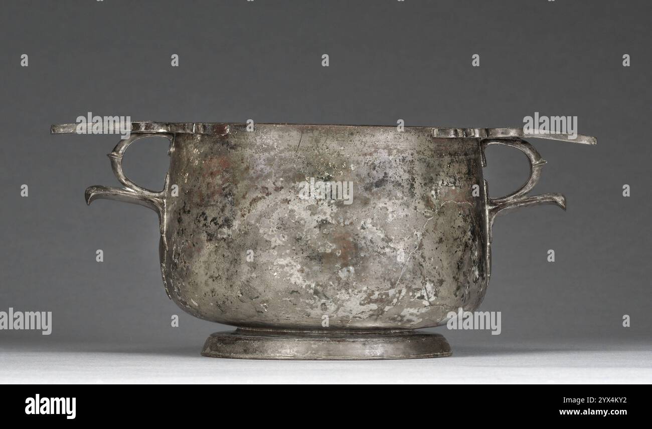 Skyphos, 100-50 BC. Cup with a Decorative Handle. Additional Info: One ...