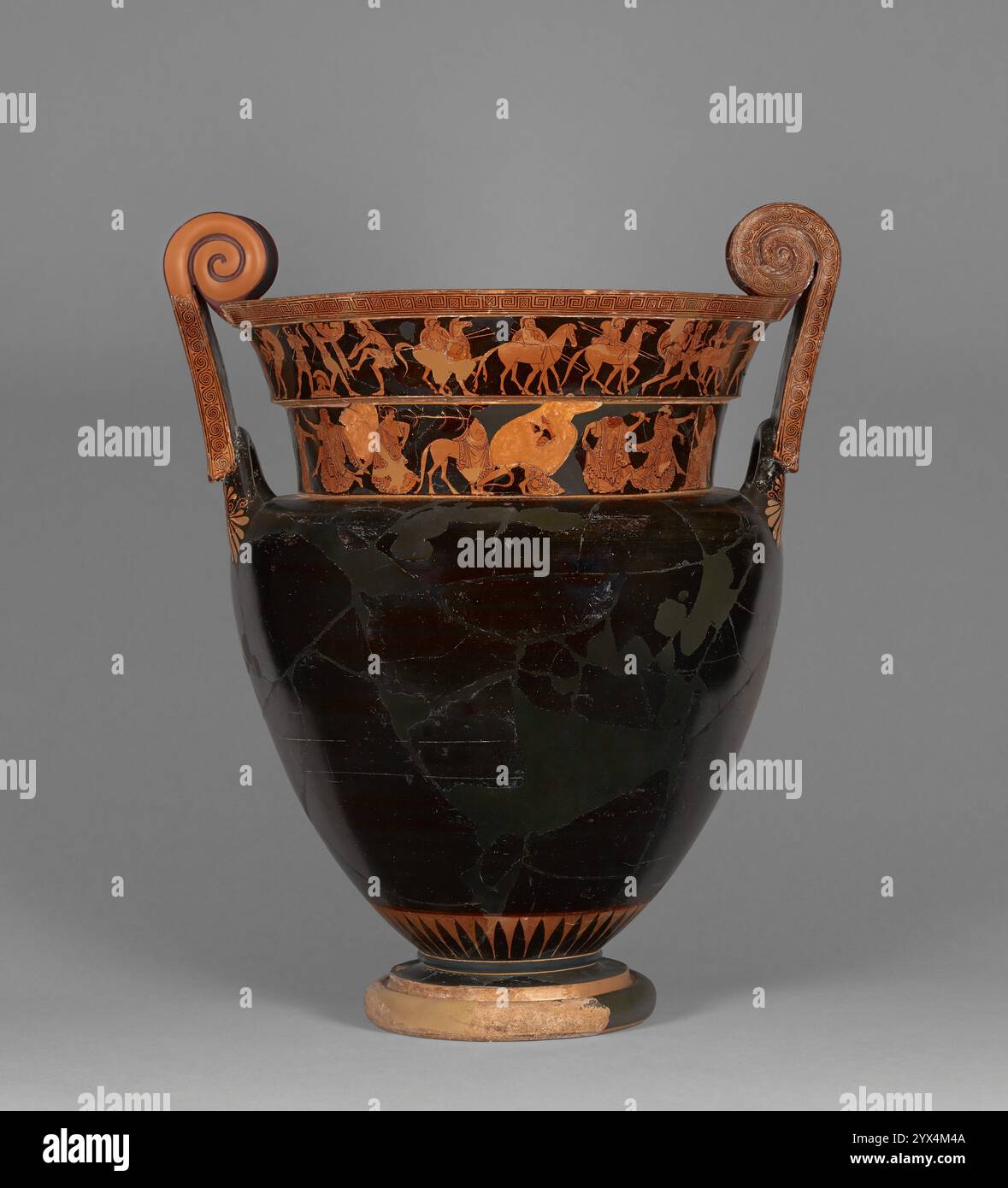 Attic Red-Figure Volute Krater, 500-480 BC. Mixing Vessel with Amazons ...