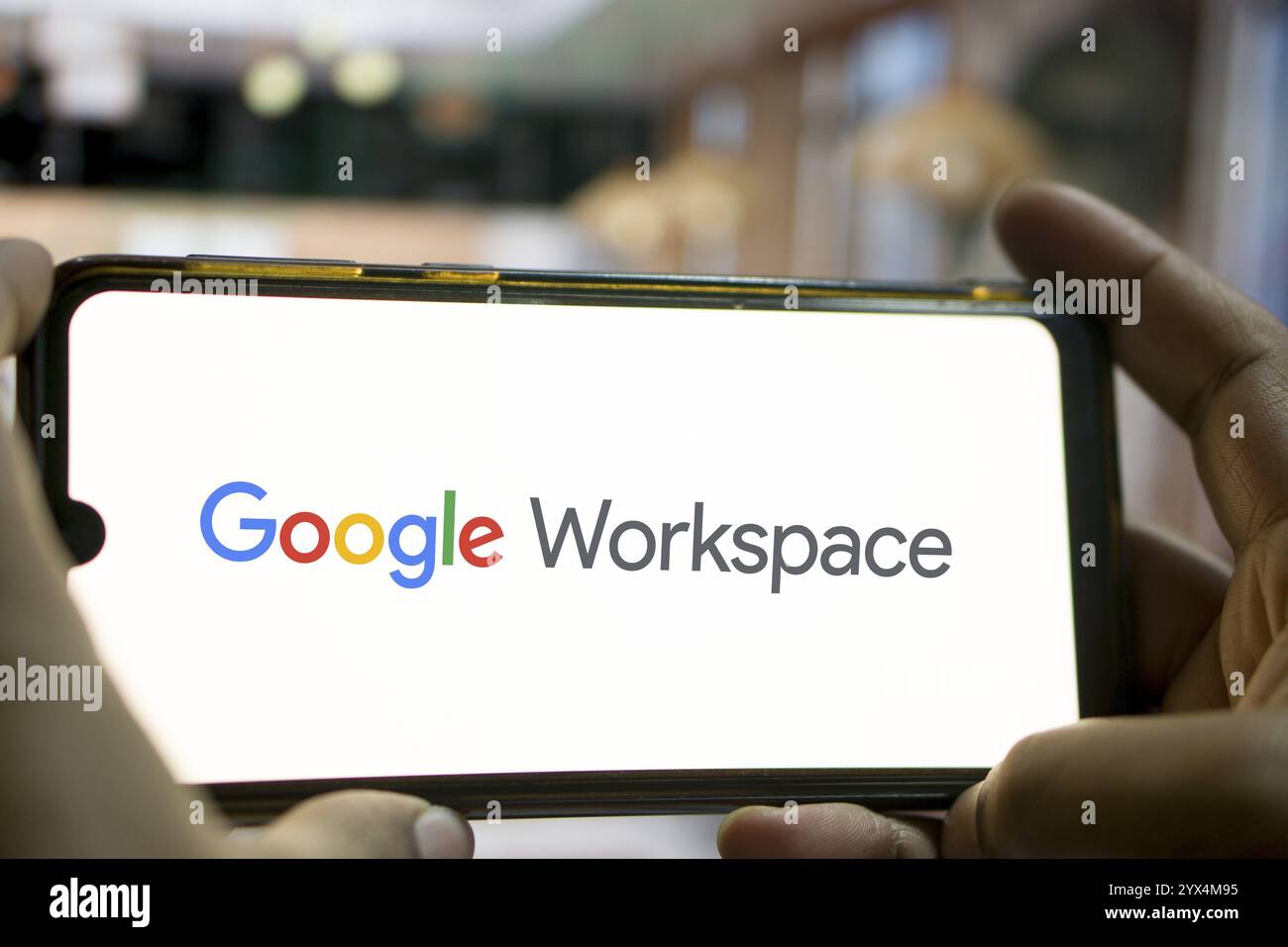 Google Workspace logo on the screen Stock Photo - Alamy