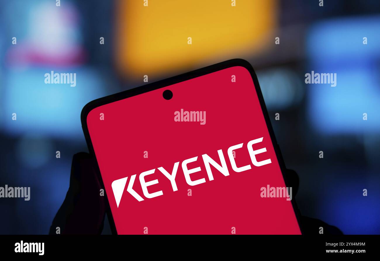 Keyence logo hi-res stock photography and images - Alamy