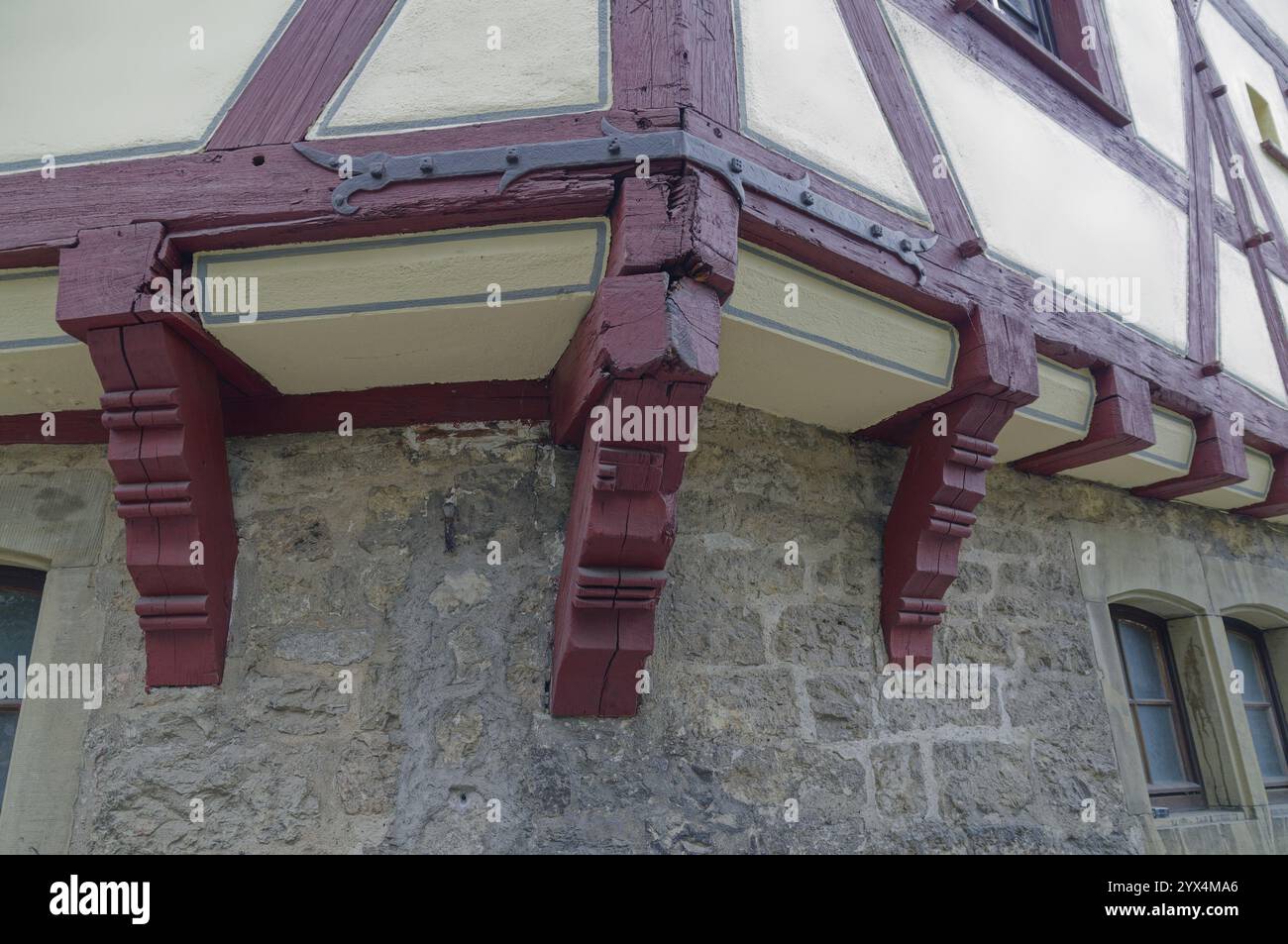 Timber-frame facade, supporting structure, statics, structural analysis ...