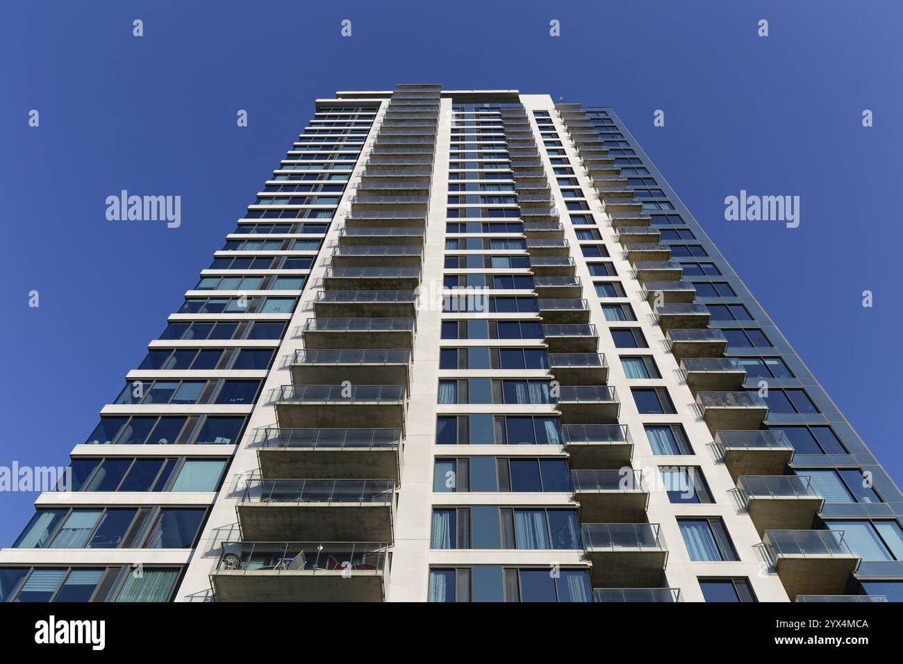Architecture, modern high-rise apartment building, Montreal, Province ...