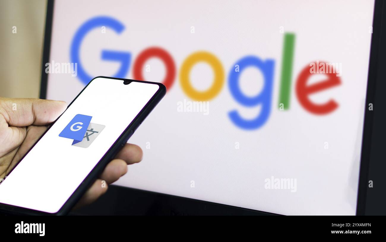 Translated on screen hi-res stock photography and images - Alamy