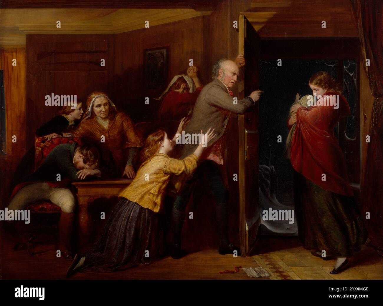 The Outcast, 1851 Stock Photo - Alamy