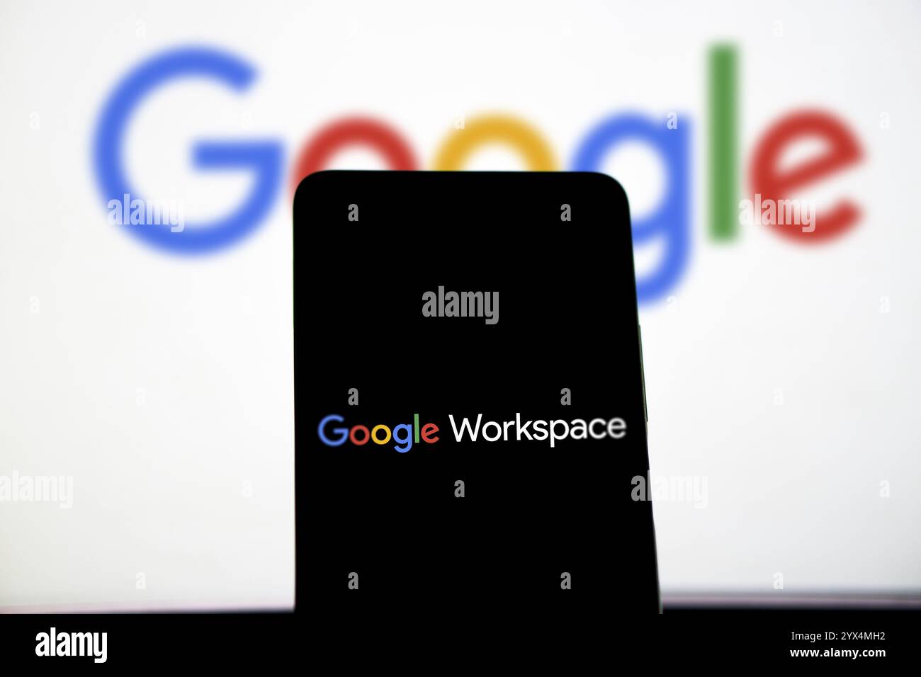 Google Workspace logo on the screen Stock Photo - Alamy
