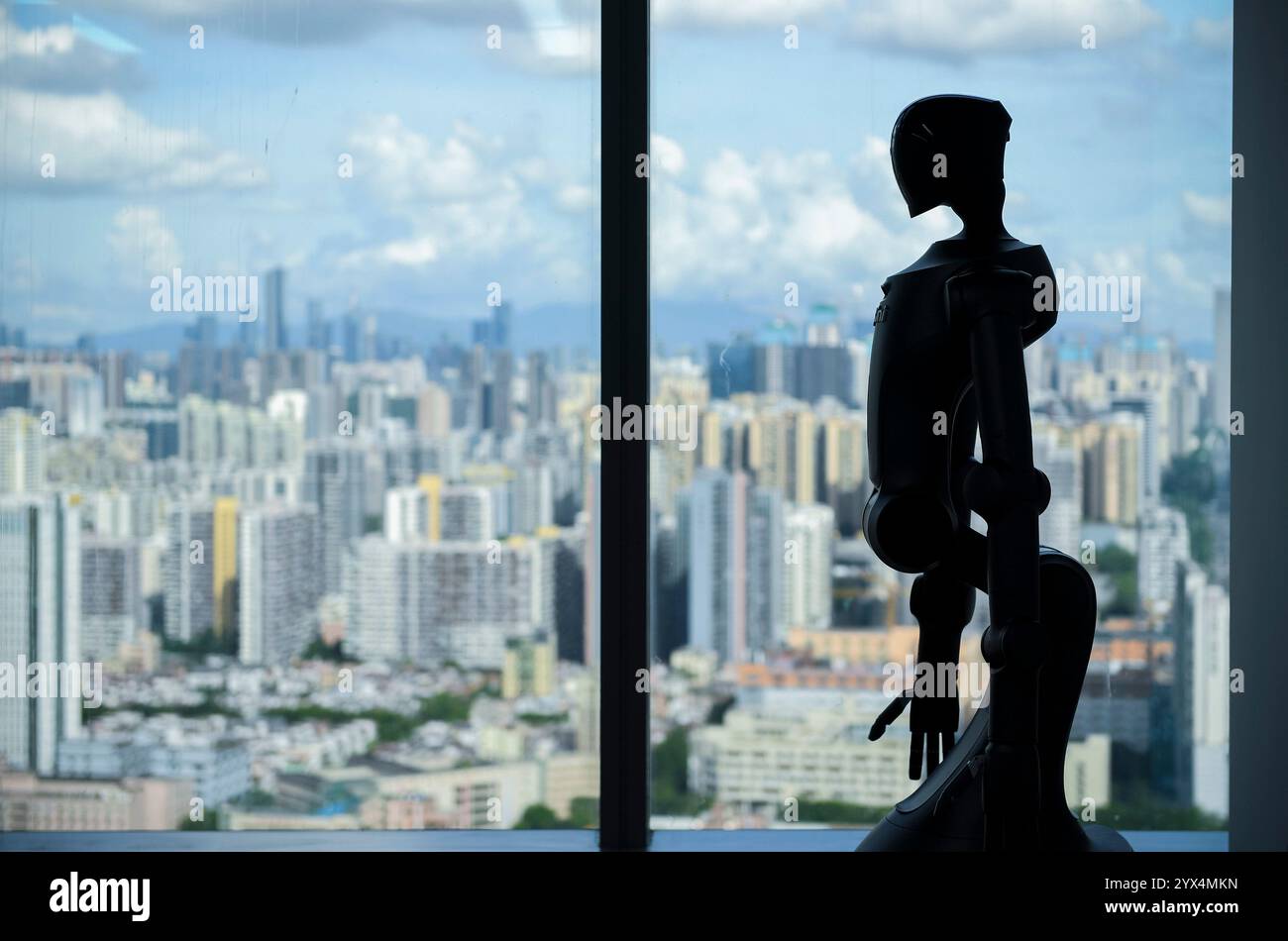 (241213) -- SHENZHEN, Dec. 13, 2024 (Xinhua) -- A TORA-ONE humanoid ...