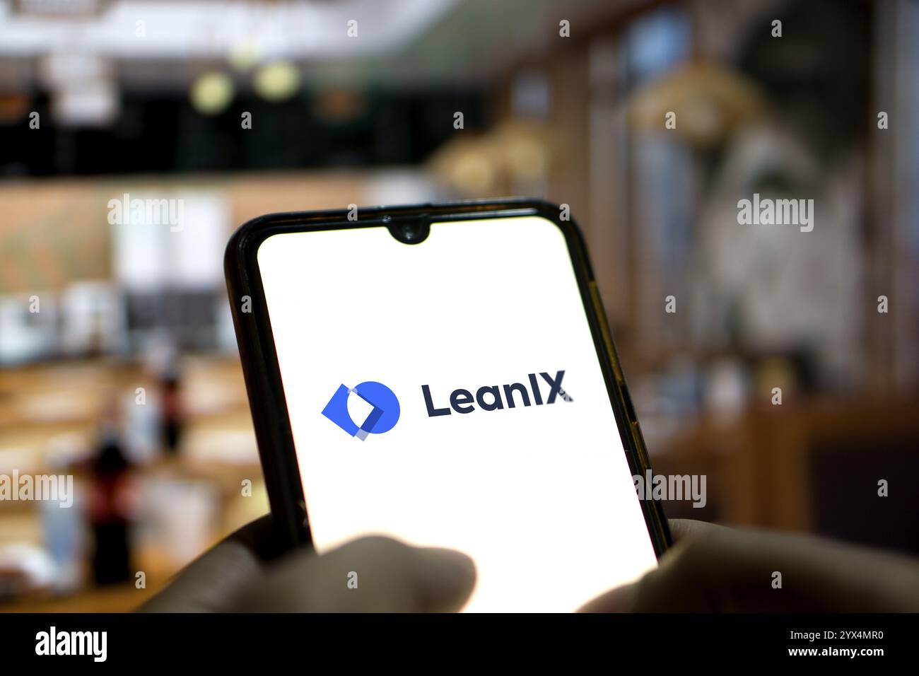 Leanix logo on smartphon Stock Photo - Alamy