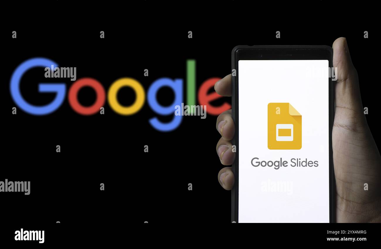 Google Slides Logo on Phone Screen Stock Photo - Alamy