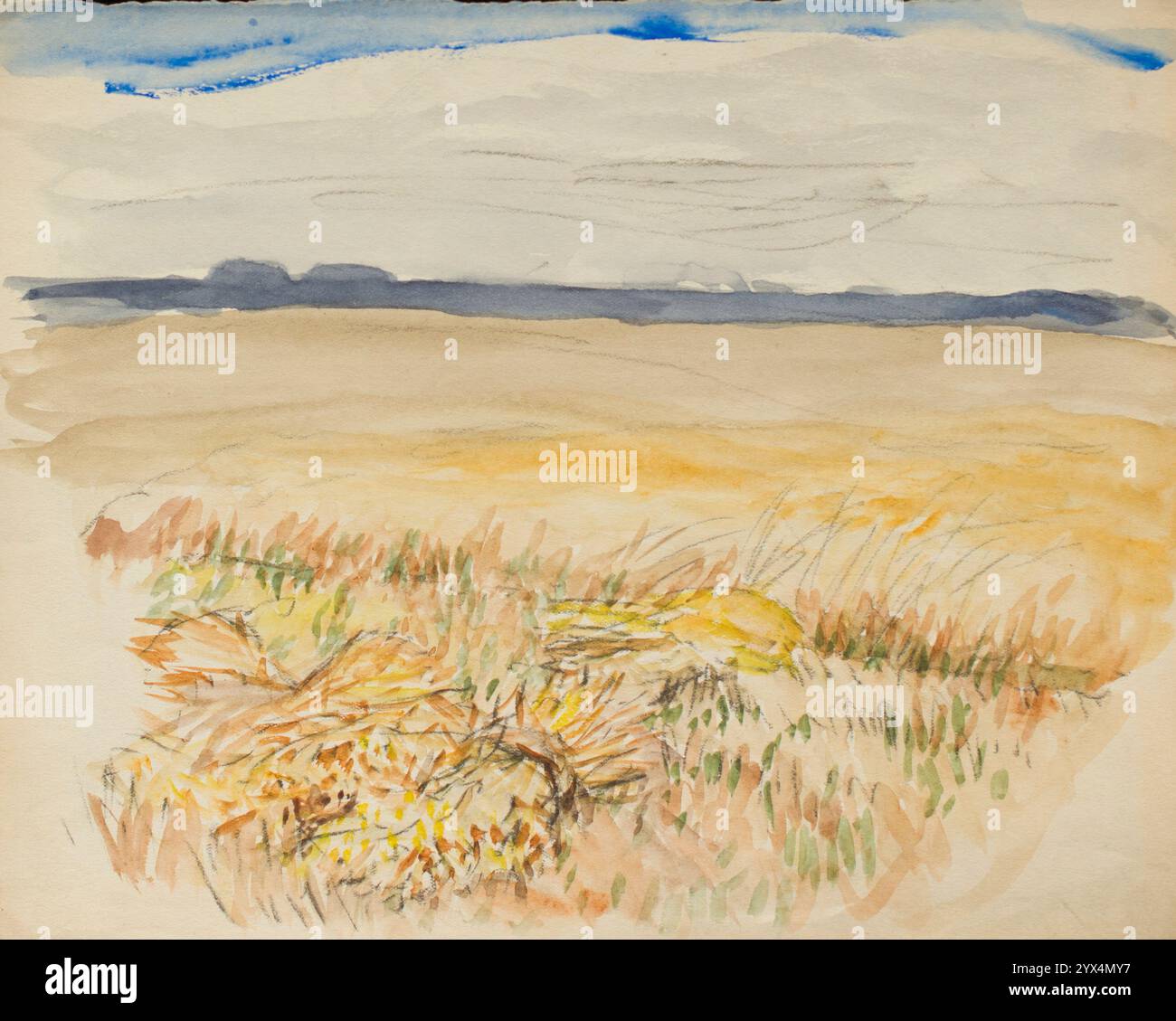 Corn field painting british hi-res stock photography and images - Alamy