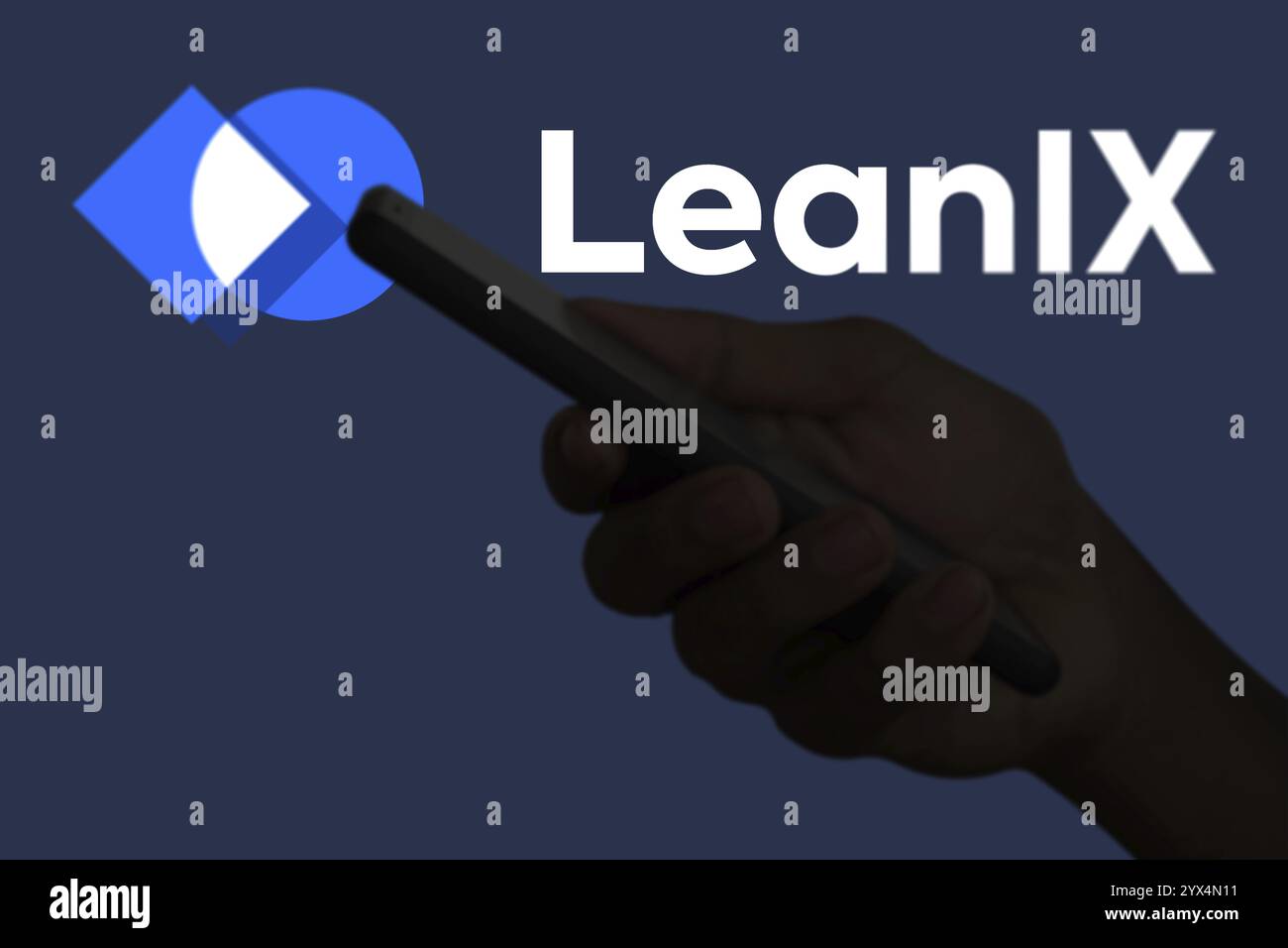 Leanix logo on smartphon Stock Photo - Alamy