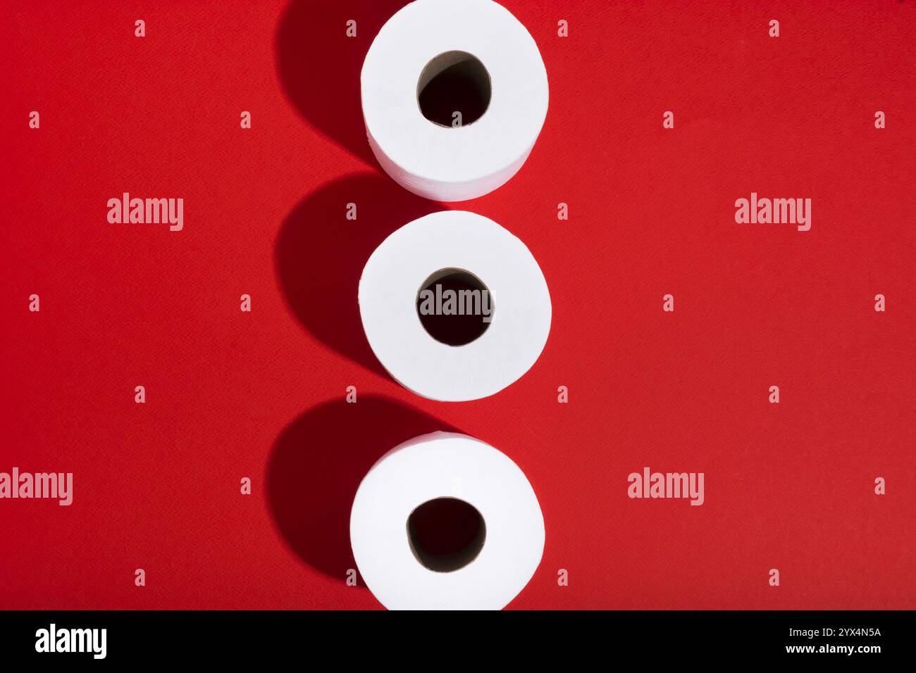 Top view toilet paper collection Stock Photo - Alamy