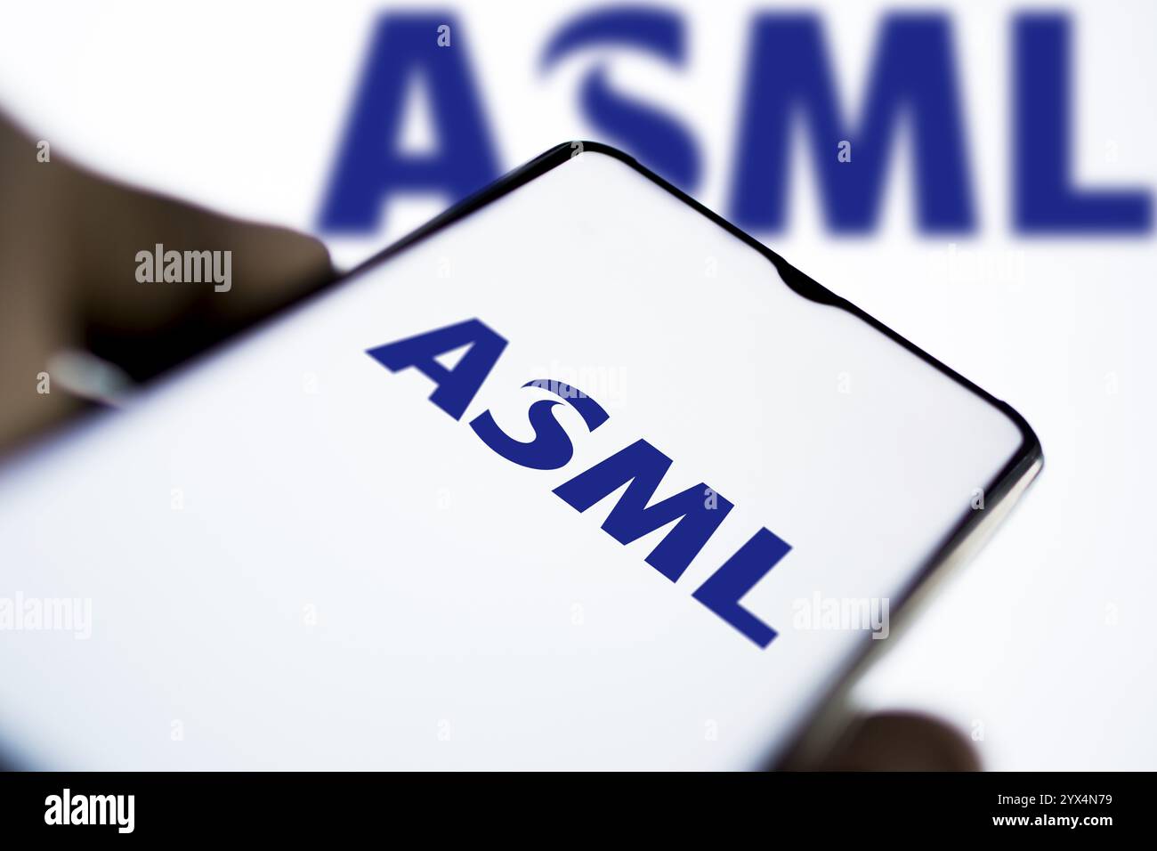 ASML Holding N.V. known as ASML logo on Smartphone Stock Photo - Alamy
