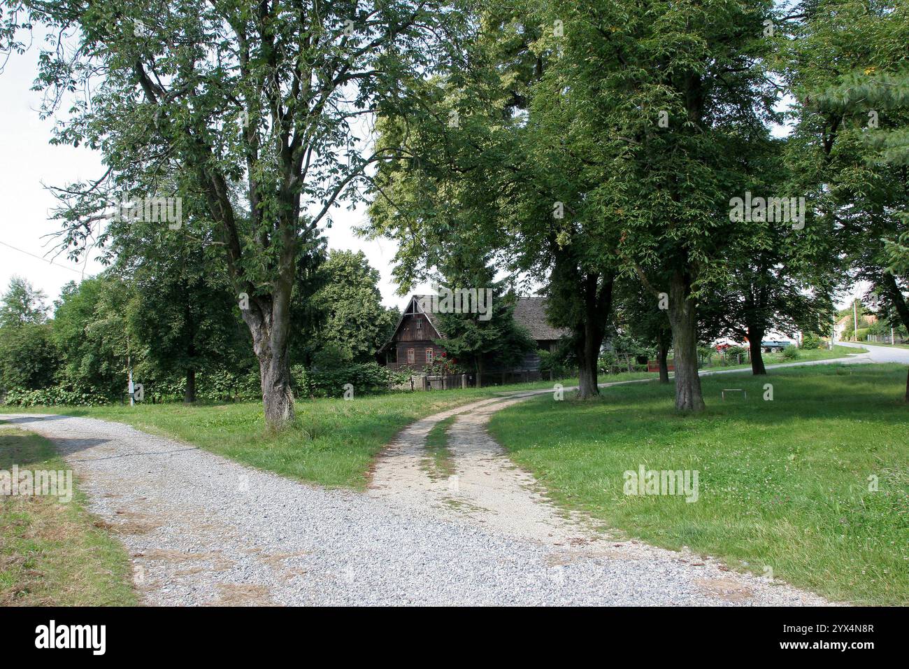 Rural house among trees hi-res stock photography and images - Alamy