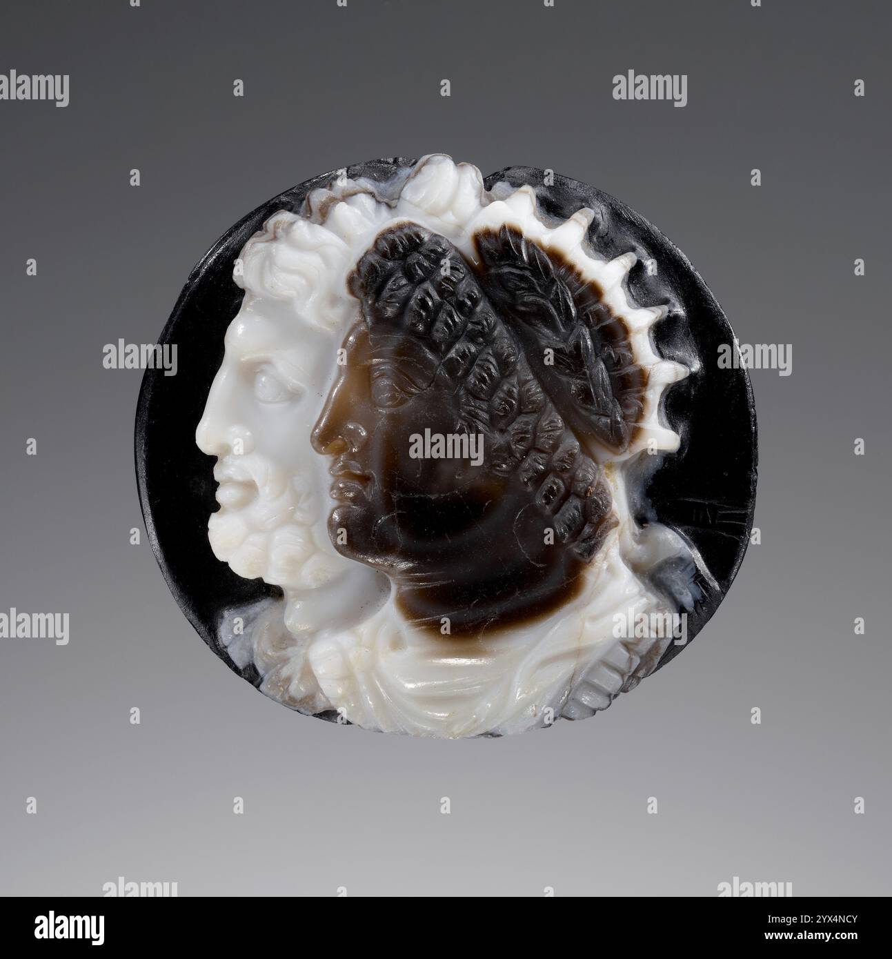 Cameo;Cameo with a Ptolemaic King and Zeus Ammon, 2nd century B.C ...