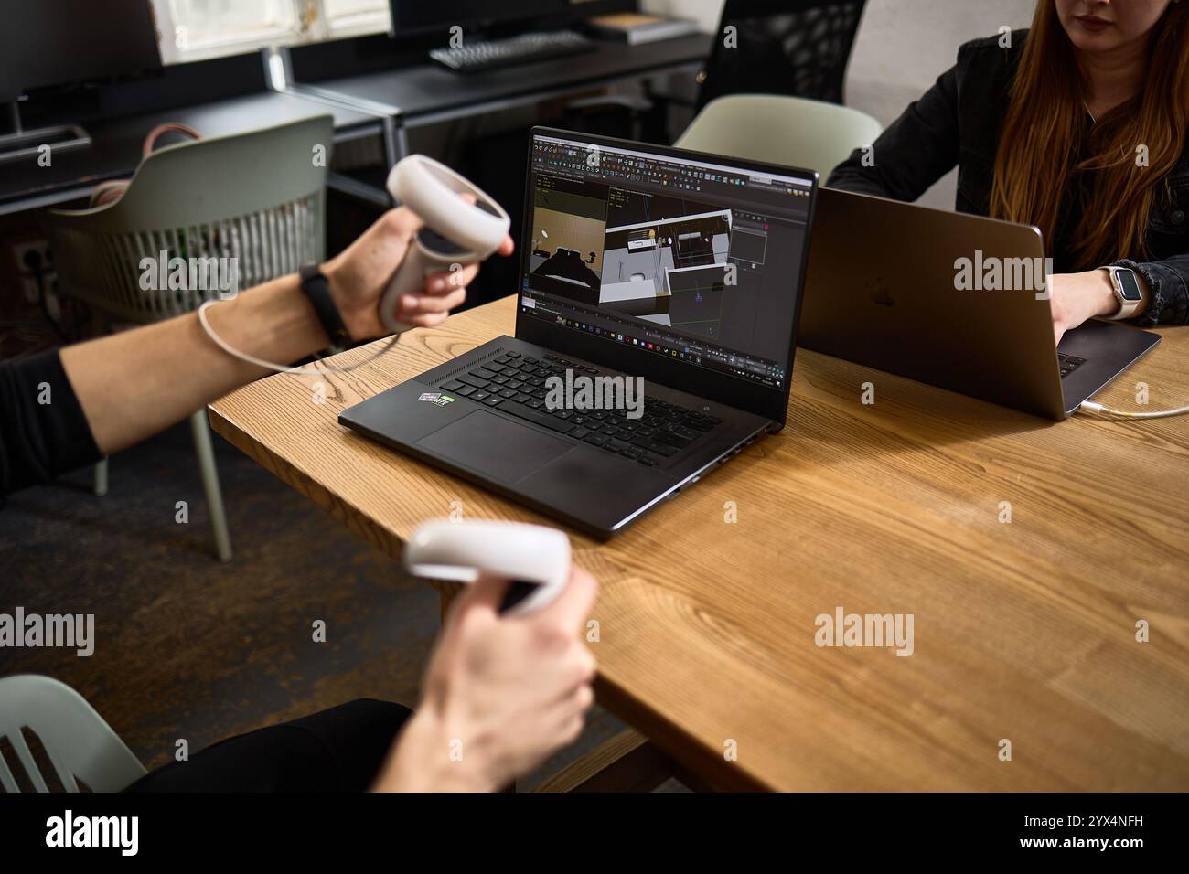 Modern workspace featuring professionals hi-res stock photography and ...