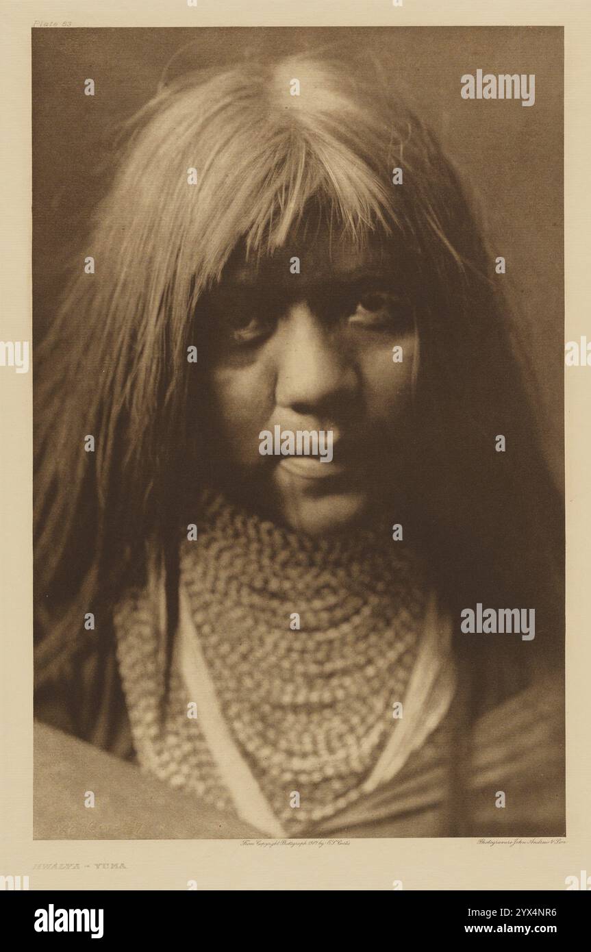 Hwalya-Yuma, 1907. Out-of-focus portrait of loose-haired Native ...