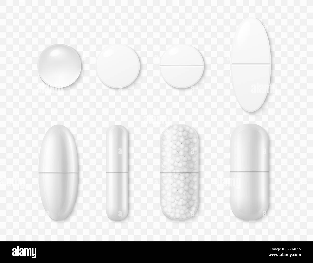 3D Pharmaceutical various tablets, capsules, for first aid. Medicines ...