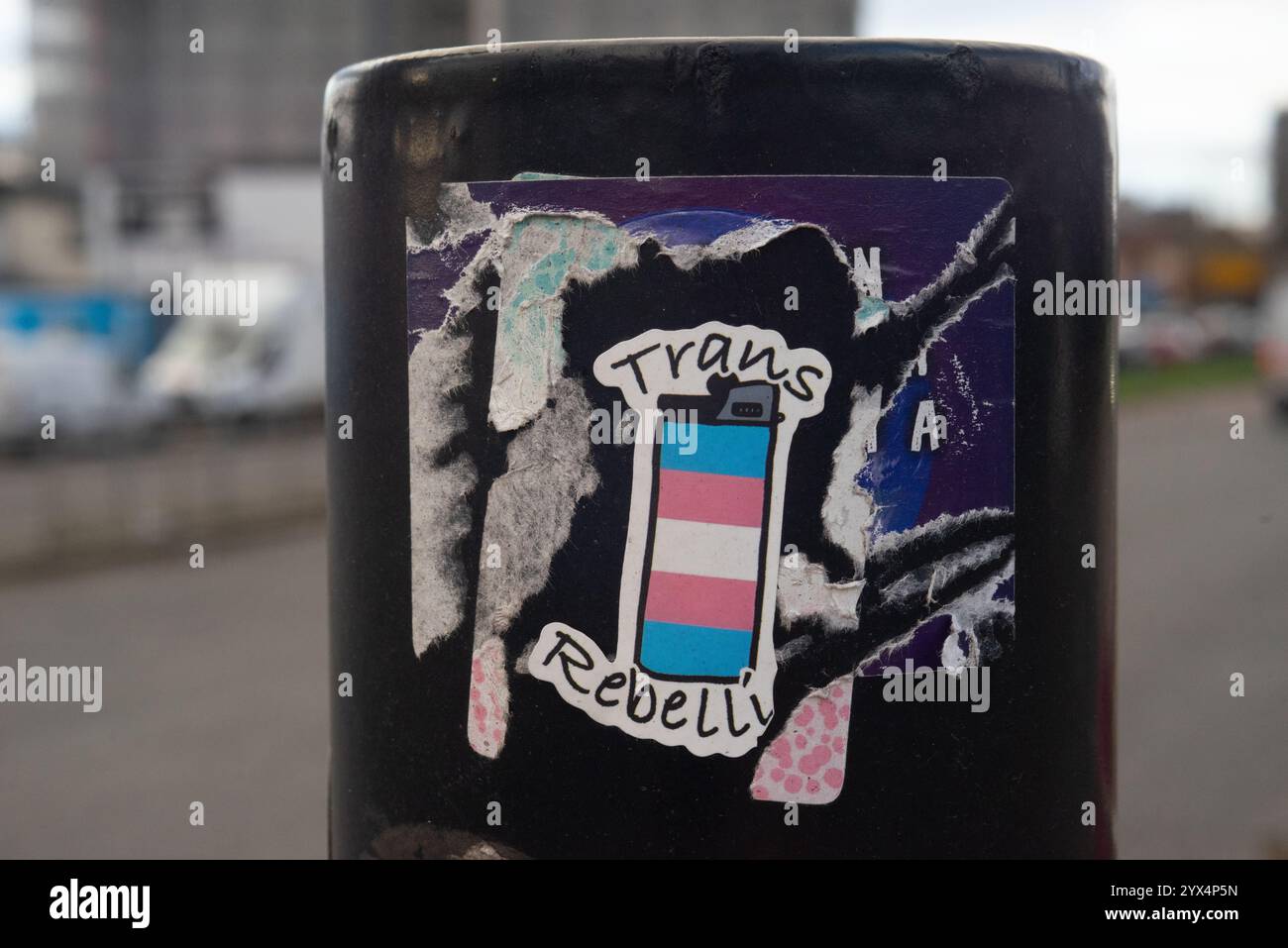 Trans rights sticker hi-res stock photography and images - Alamy
