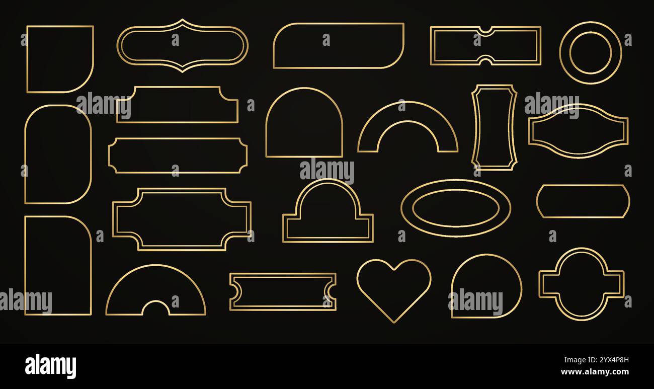 Different oval shapes Stock Vector Images - Alamy