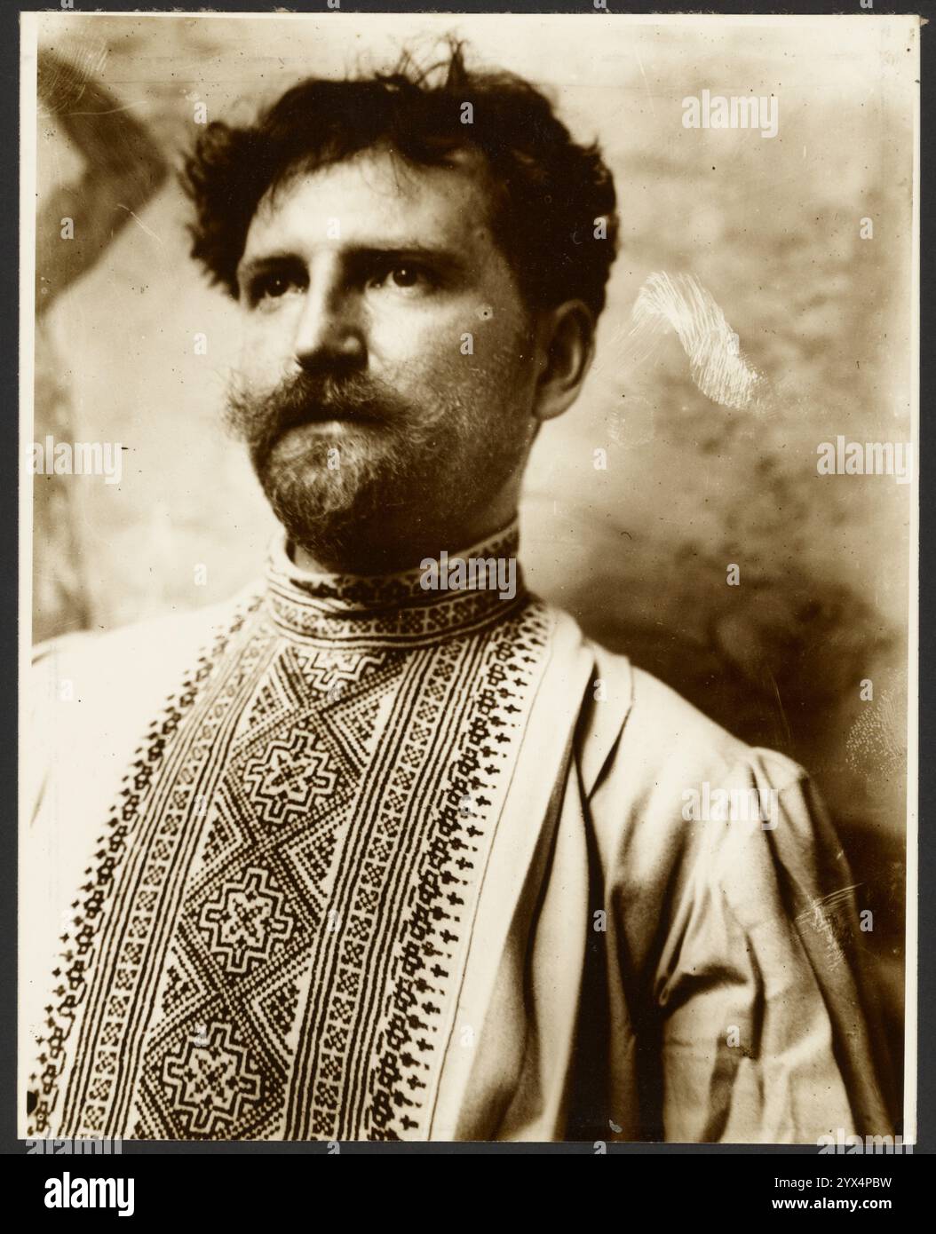 Self-Portrait in Fancy Shirt, negative about 1900; print about 1980 ...