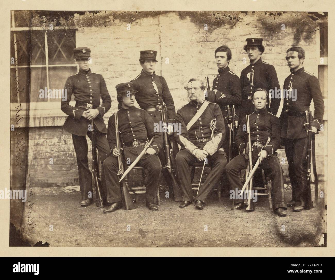 Elliott's Term, The Old Cadets, 1859. Group portrait of cadets from ...