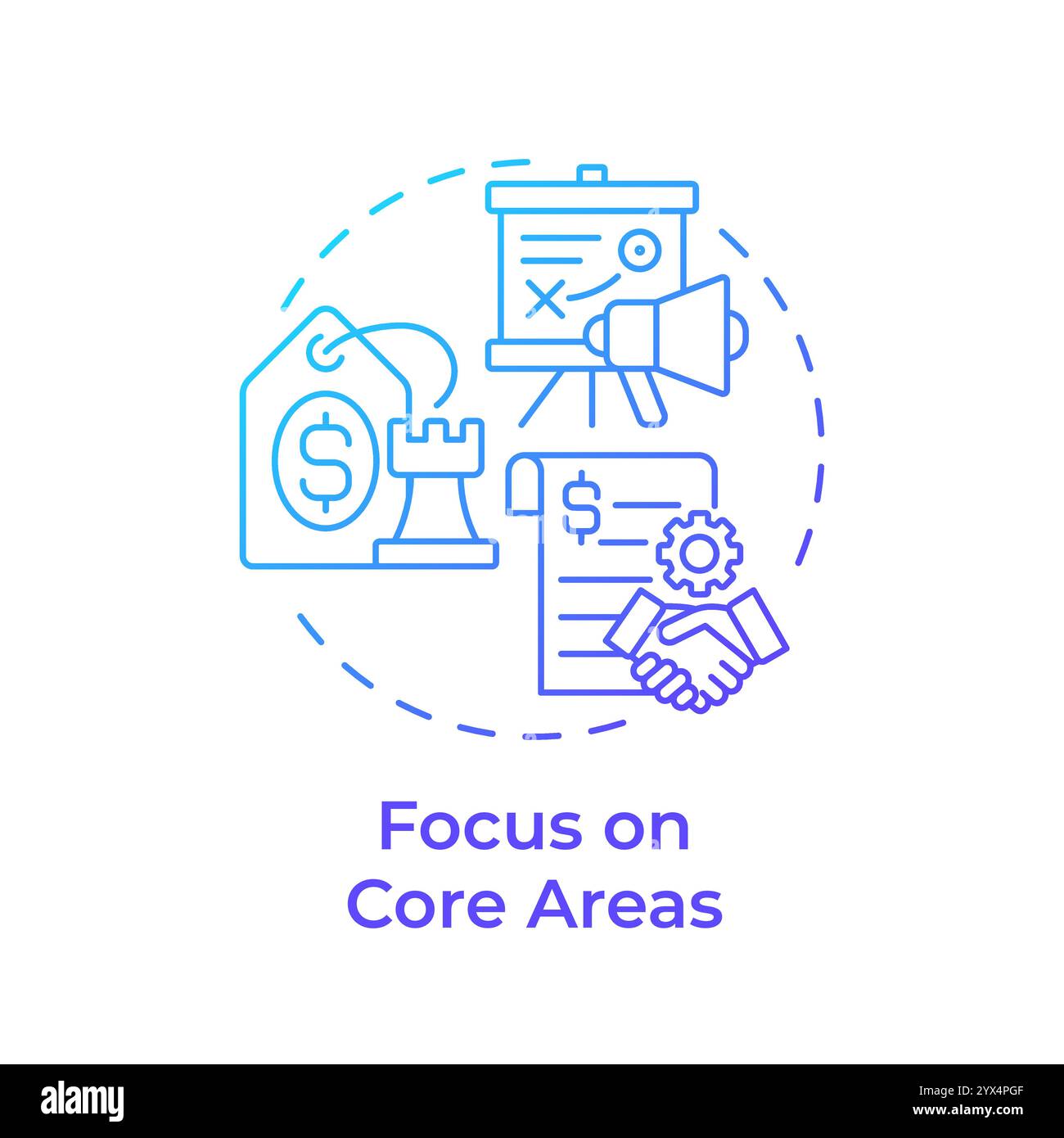 Focus areas Stock Vector Images - Alamy