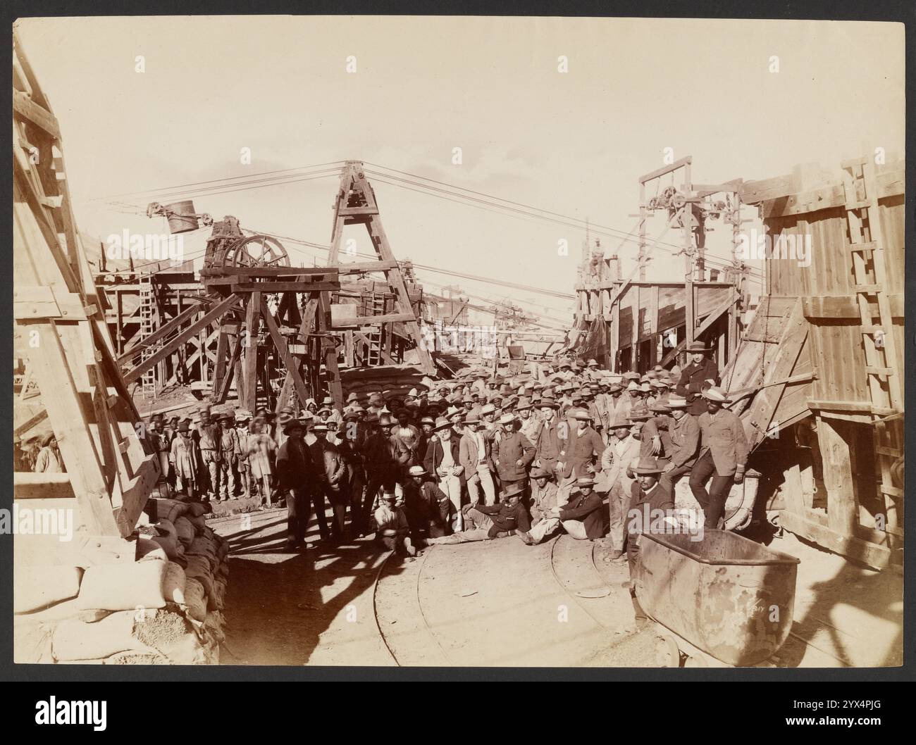 Kimberley Diamond Fields-Griqualand West, about 1870-1880. Group ...