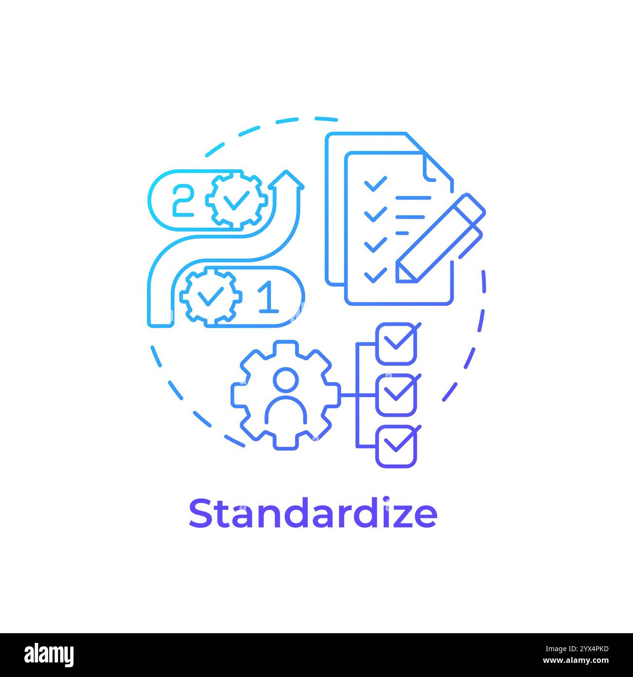 Standardize blue gradient concept icon Stock Vector Image & Art - Alamy Standardize blue gradient concept icon Stock Vector Image & Art - Alamy