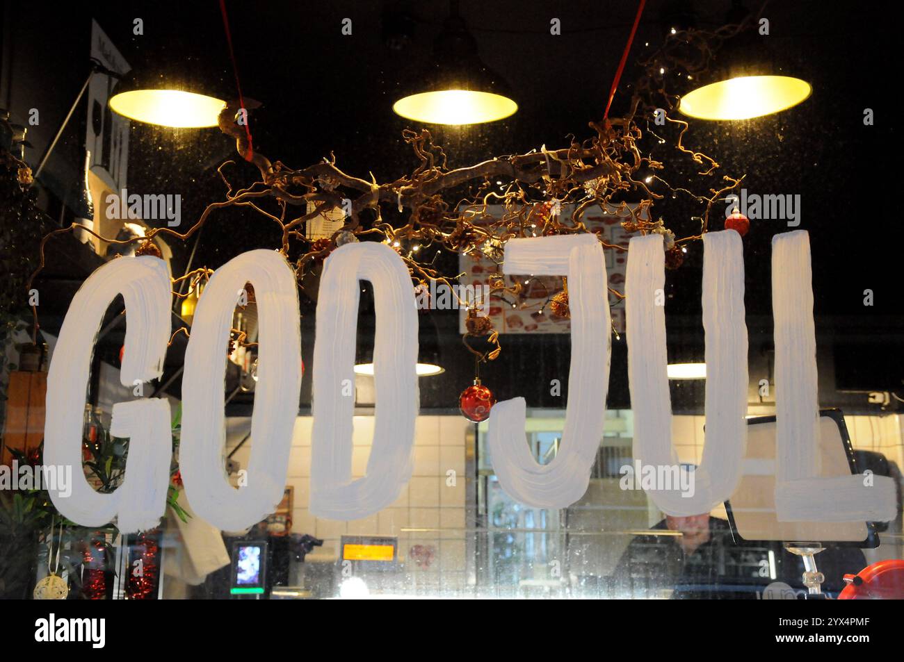 Copenhagen/ DenmarK/13 DECEMBER 2024/God jul mean mery christmas and ...