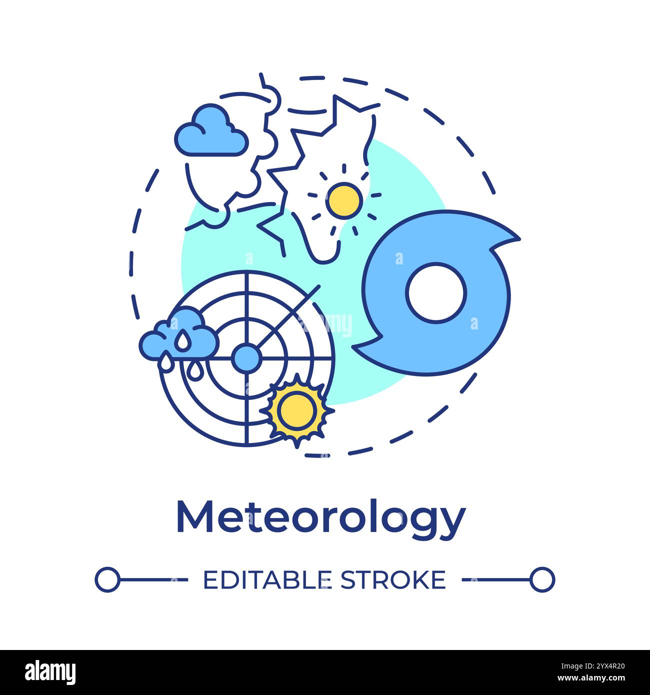 Meteorology multi color concept icon Stock Vector Image & Art - Alamy