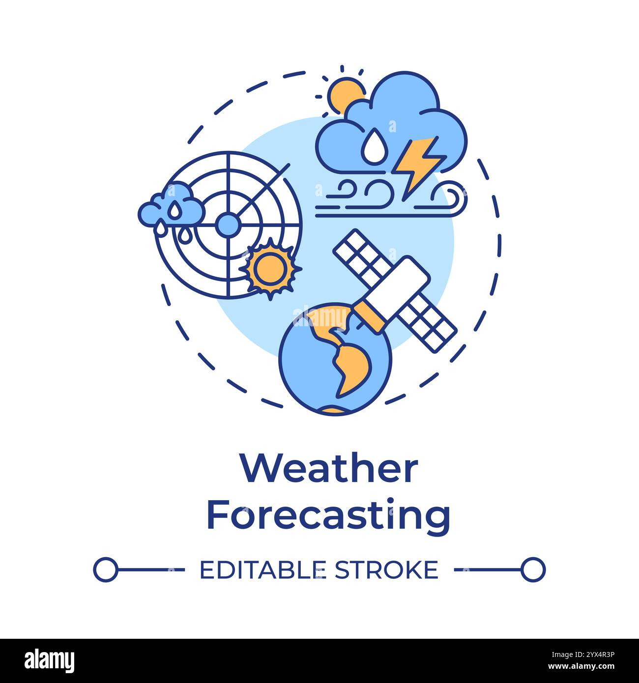 Weather forecasting multi color concept icon Stock Vector Image & Art ... Weather forecasting multi color concept icon Stock Vector Image & Art ...